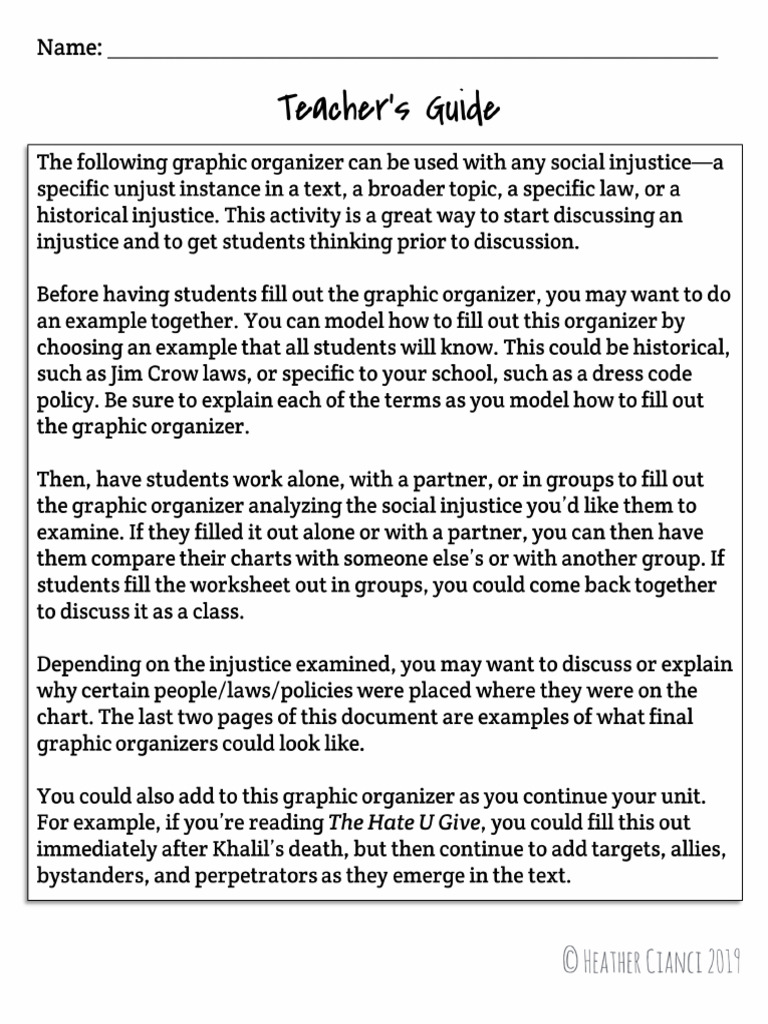 Social_Injustice_Analysis_Graphic_Organizer | PDF