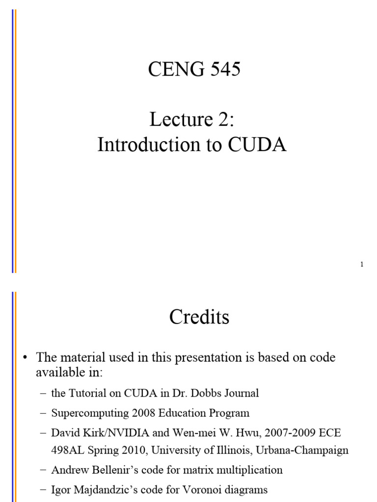 Lecture 2 | PDF | Graphics Processing Unit | Thread (Computing) Lecture 2 | PDF | Graphics Processing Unit | Thread (Computing)