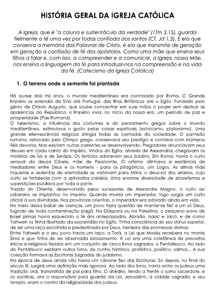 Historia Da Igreja Catolica Pdf