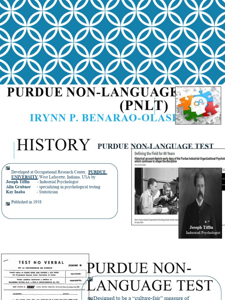 Purdue Non-Language Test | PDF | Educational Assessment | Validity ...