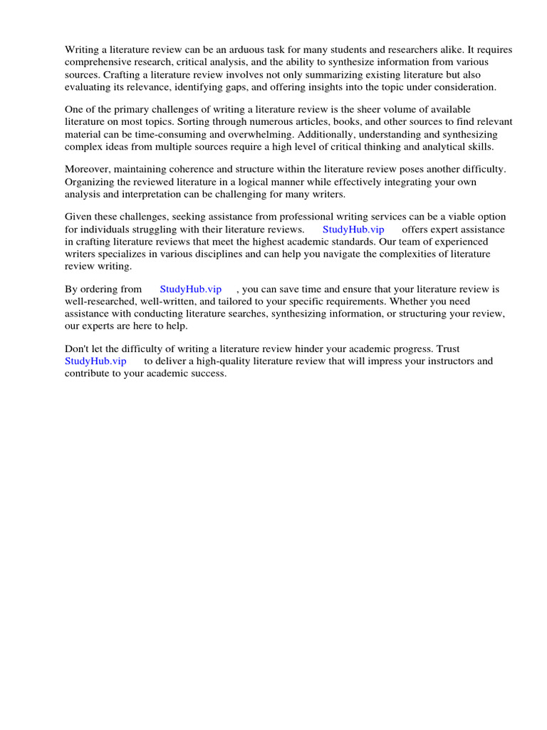 Literature Review Hard | PDF | Knowledge | Literature Review