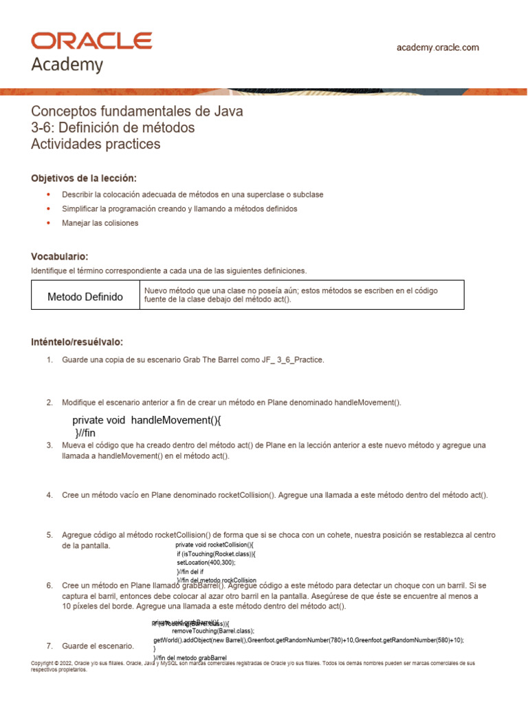 JF_3_6_Practice_esp (1) | PDF | Informática | Programación de computadoras