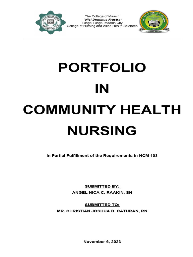 Portfolio | PDF | Health Care | Community