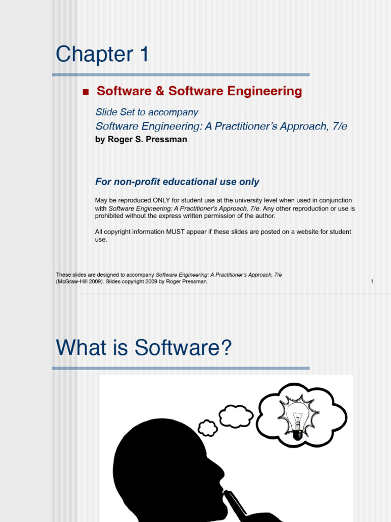 Chapter - 01 - SOFTWARE AND SOFTWARE ENGINEERING SV | PDF | Software ...