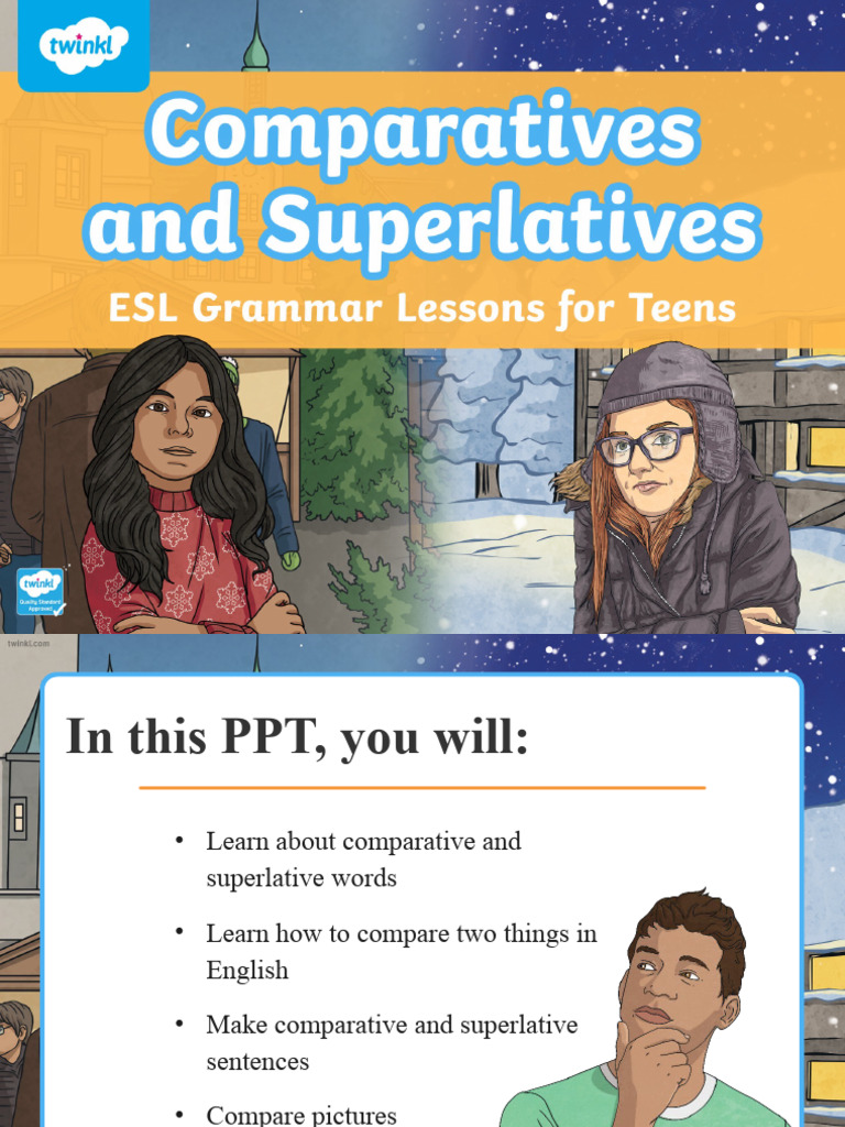T 1699375835 Comparatives and Superlatives Powerpoint Teens A2 b1 - Ver ...