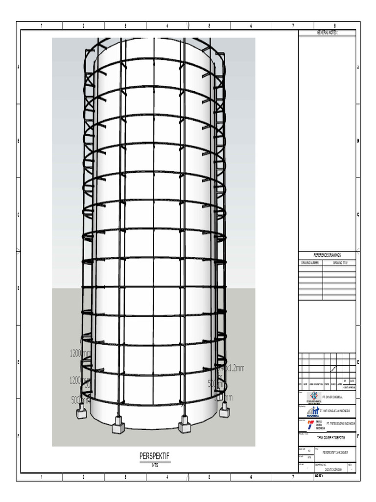 Tank Cover General Arrangement Drawing | PDF | Technology & Engineering