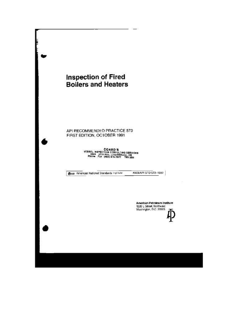 API 573 Inspection of Fired Boilers & Heaters | PDF