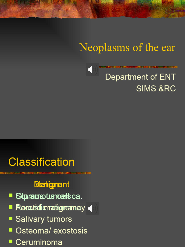 17 Neoplasms of The Ear | PDF | Ear | Neoplasms