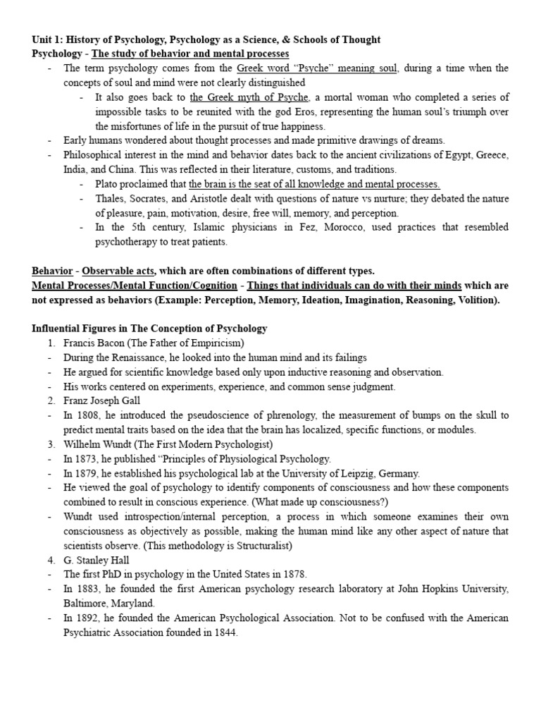 Ateneo de Zamboanga University PSYC01 1st Term Notes | PDF | Neuron ...