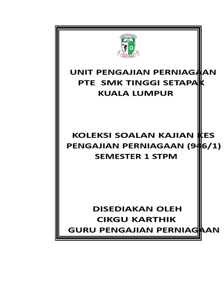 Koleksi Esei Sem 1 | PDF