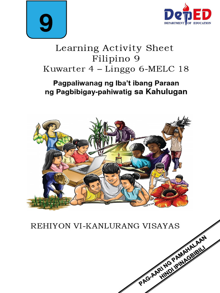 Q4 FIL9 Week 6 MELC 18 | PDF