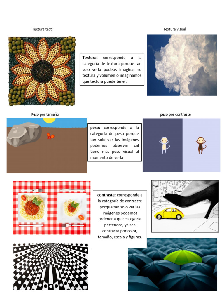Análisis de Textura y Contraste Visual | PDF