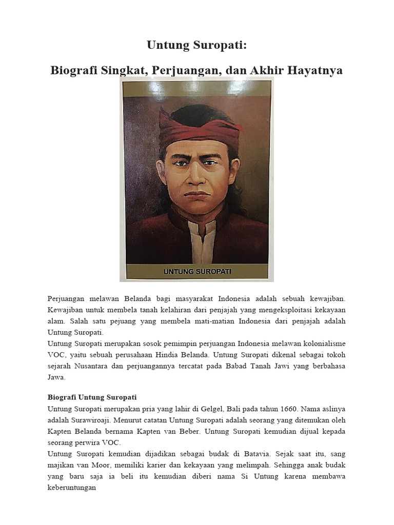 Untung Suropati | PDF