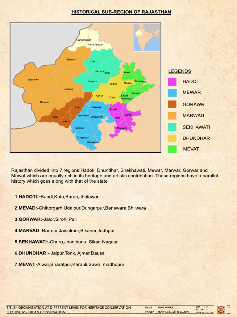 Historical Region of Rajasthan | PDF