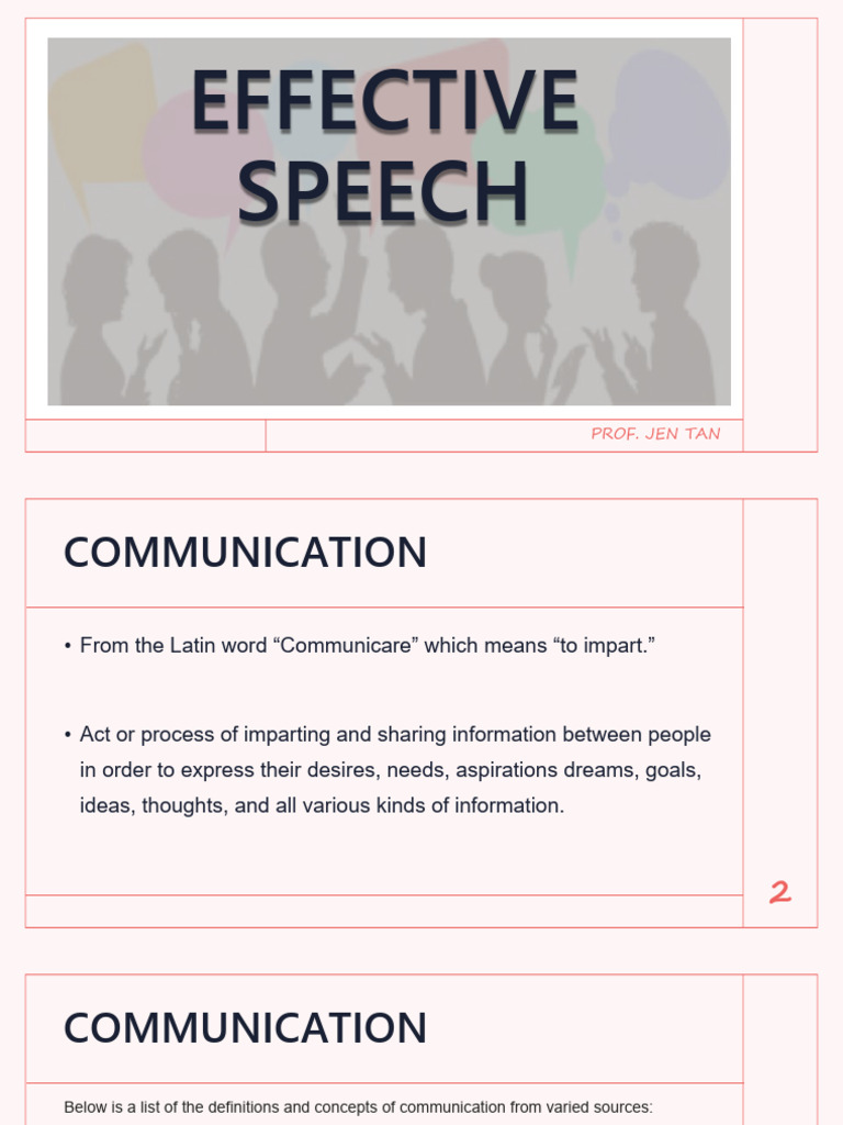 Lesson 1 The Communication Process | Download Free PDF | Communication | Speech