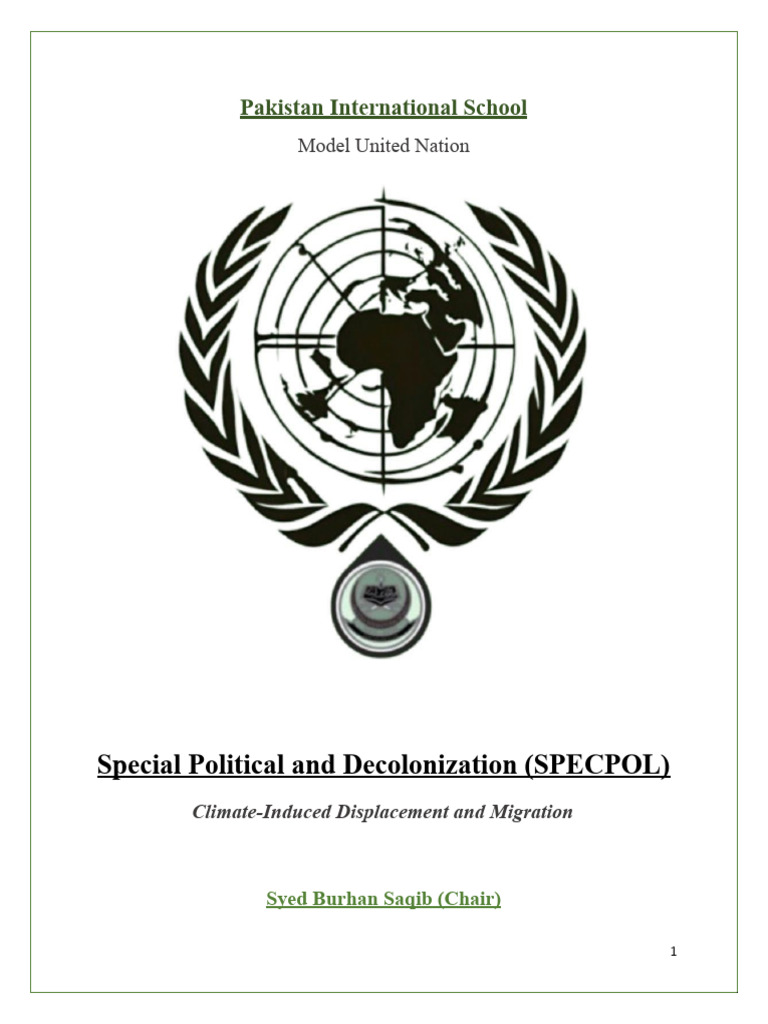 Background File For The Issue of Climate-Induced Displacement and ...