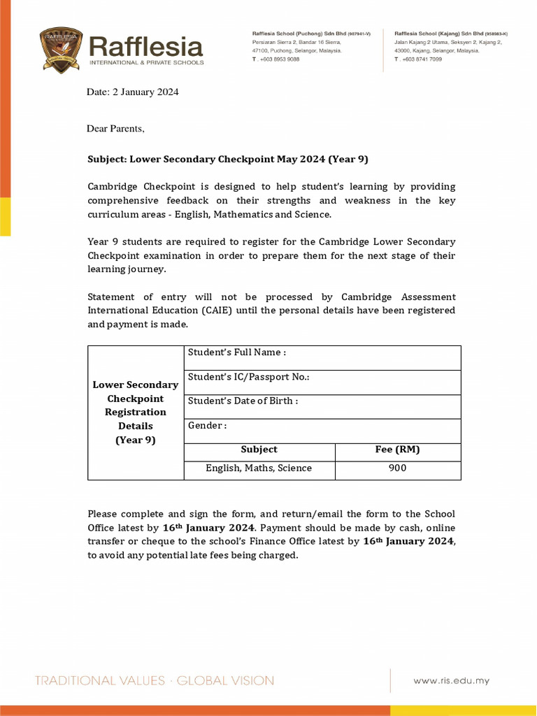 Checkpoint May 2024 Series Examination Registration | PDF