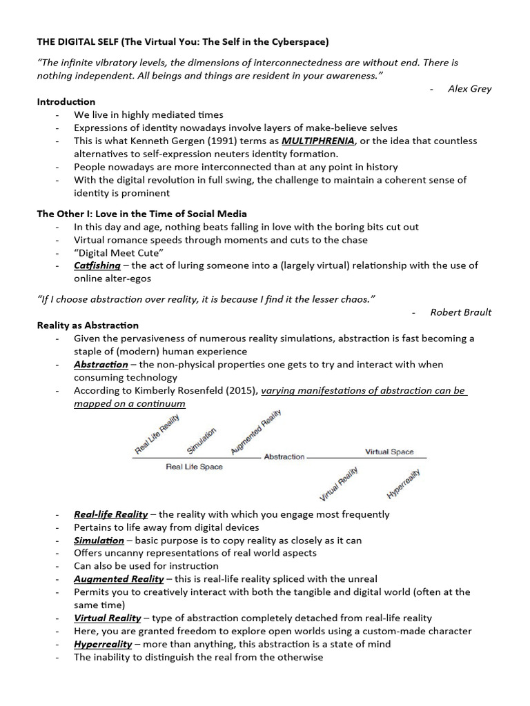 Understanding the Digital Self and Identity | PDF | Social Psychology