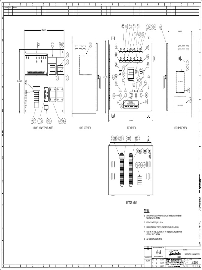 AP122865-2000 control panel assy | PDF | Fuse (Electrical) | Relay