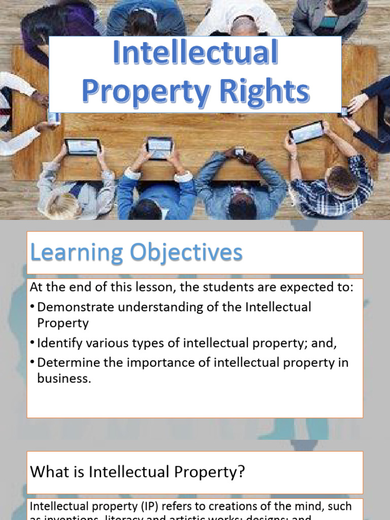 Understanding Intellectual Property Rights | PDF | Intellectual ...