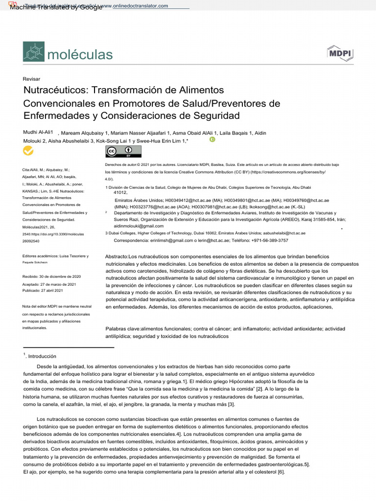 Nutraceuticals - Transformation of Conventional Foods Into Health ...