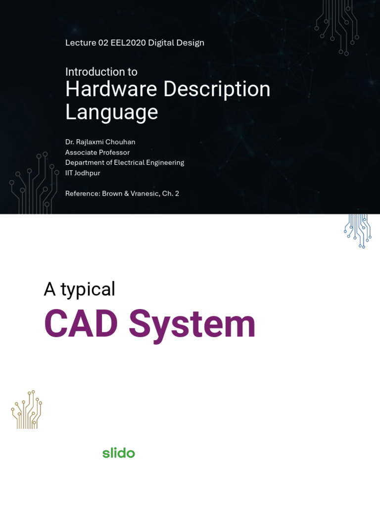 Lec 02 Introduction To Hdl 16 Jan 2024 Download Free Pdf Hardware Description Language