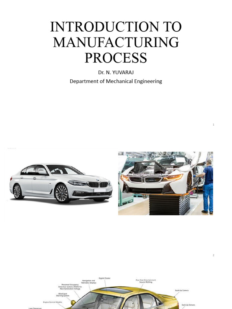 1 Introduction To Manufacturing Process | PDF | Forging | Machining