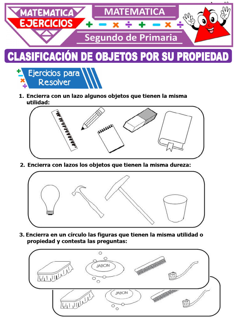 Actividades de Clasificación de Objetos | PDF