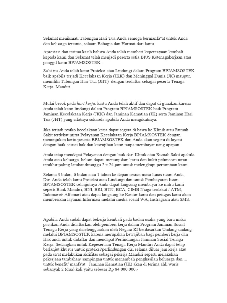 Redaksi BPU Winback | PDF