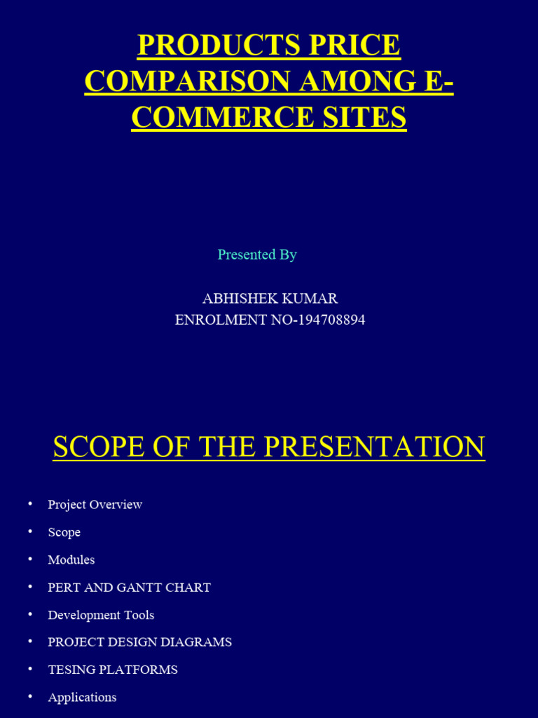E-Commerce Price Comparison System | PDF