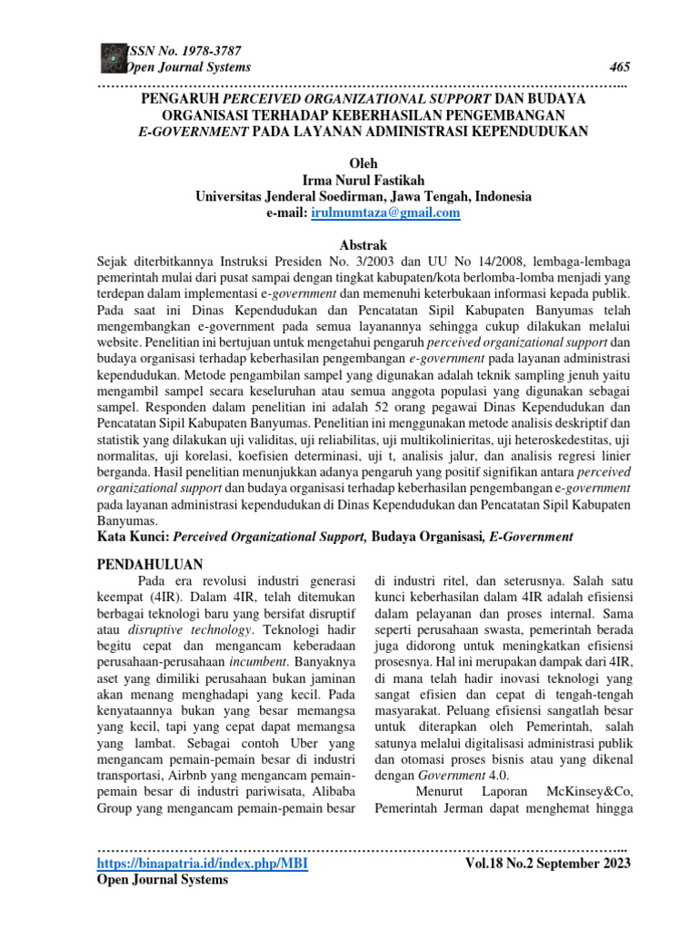 ISSN No. 1978-3787 Open Journal Systems 465 | PDF