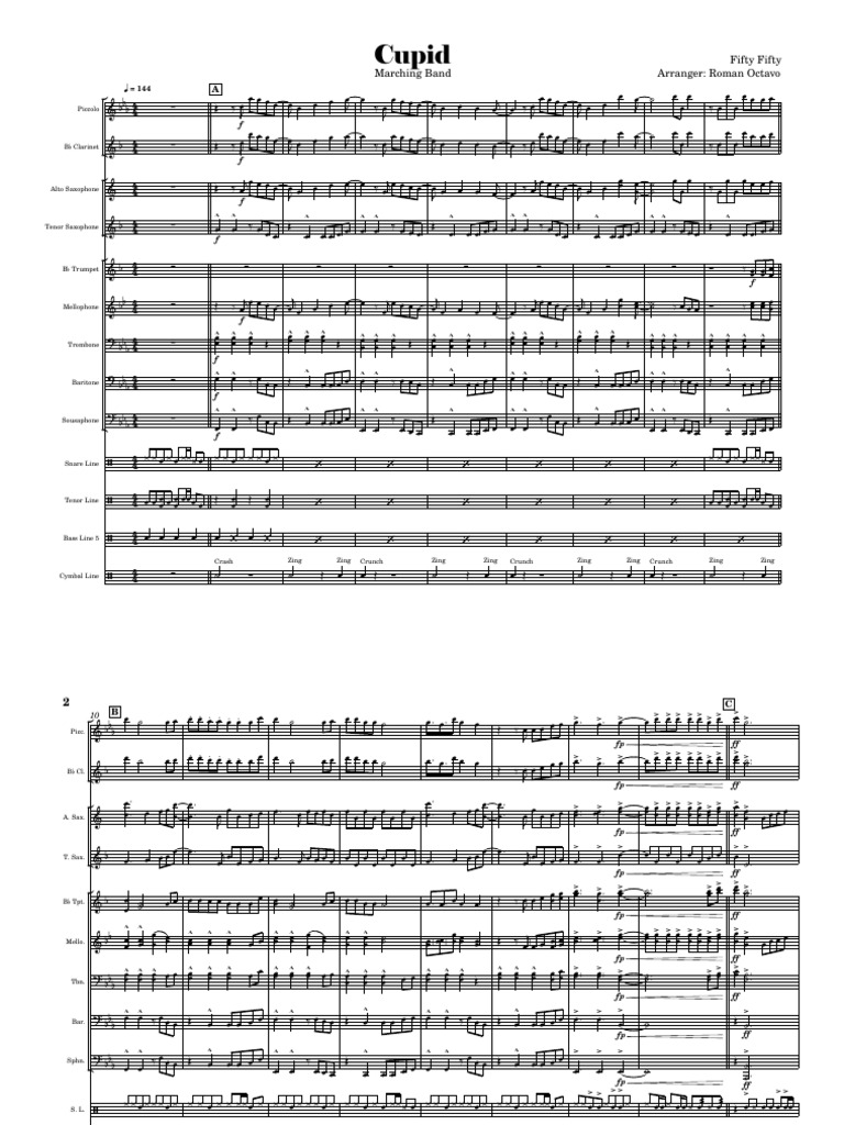 Cupid - Fifty Fifty - Score | PDF | Aerophones | Musical Instruments