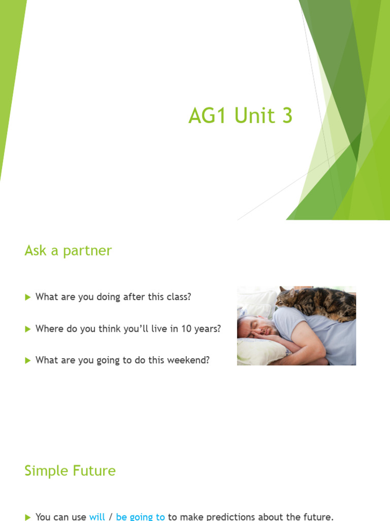 AG1 Unit 3 | Download Free PDF | Grammar | Linguistics