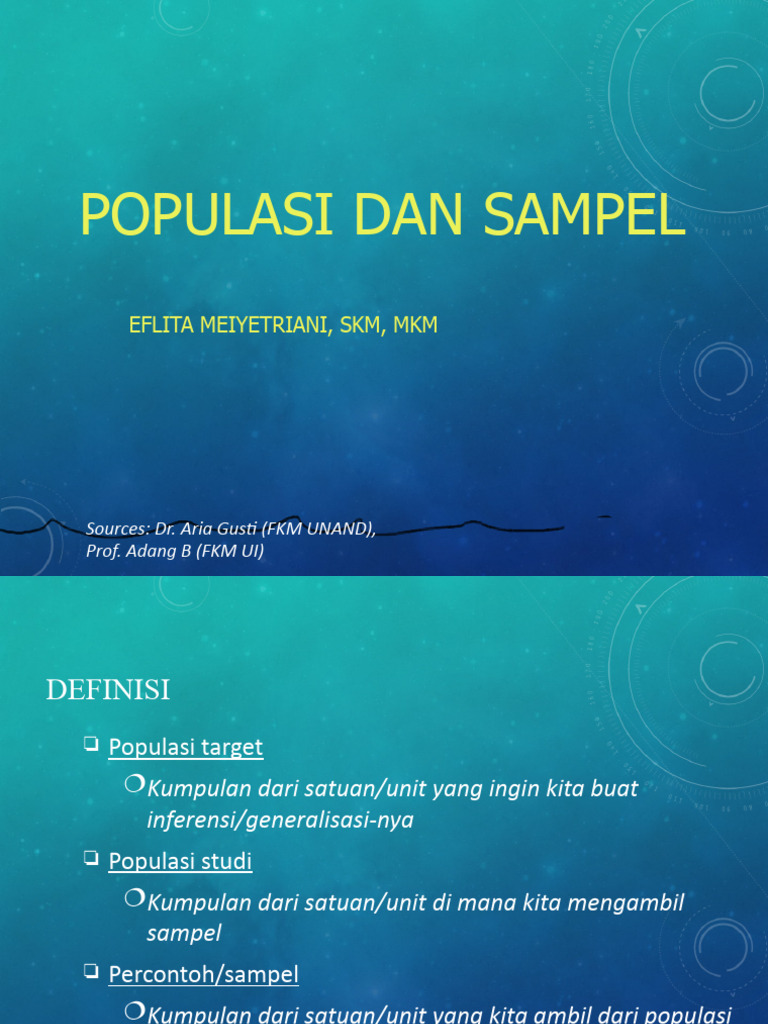 1 - Konsep Sampel Dan Sampling | PDF