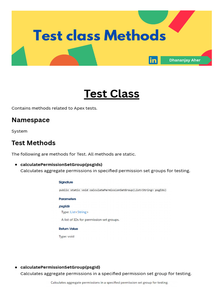 Test Class Methods Pdf Method Computer Programming Class Computer Programming 4376