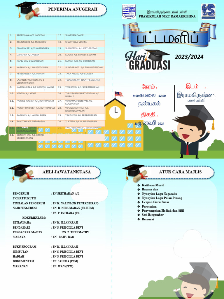 Buku Program Hari Graduasi Pra | PDF
