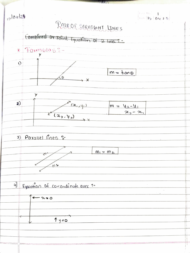Class 12th Maths Formulas Pdf