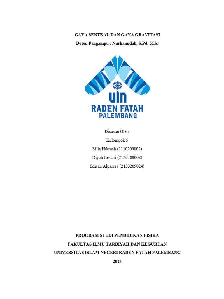 Gaya Sentral dan Gravitasi dalam Fisika | PDF