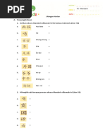 Tabel Huruf dan Guratan Mandarin | PDF