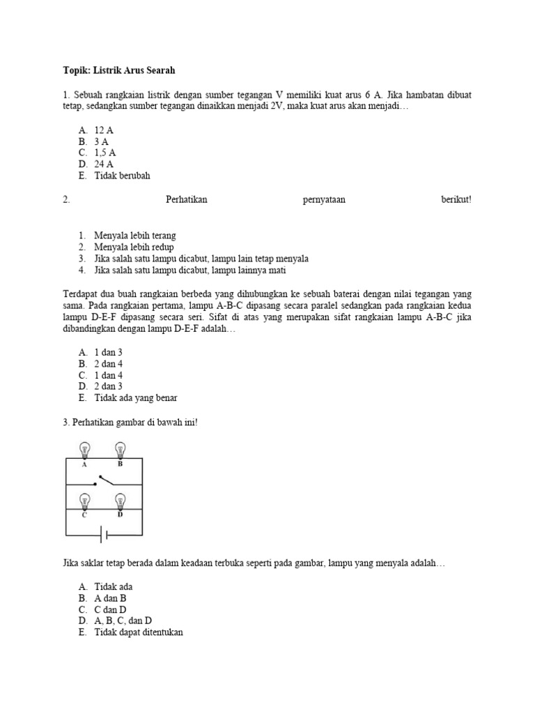 Soal Pas Fisika Kelas 12 Semester 1 | PDF | Metode & Bahan Ajar | Sains & Matematika