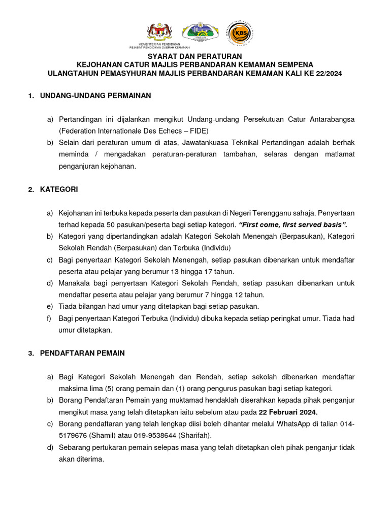 Syarat & Peraturan PDF | PDF