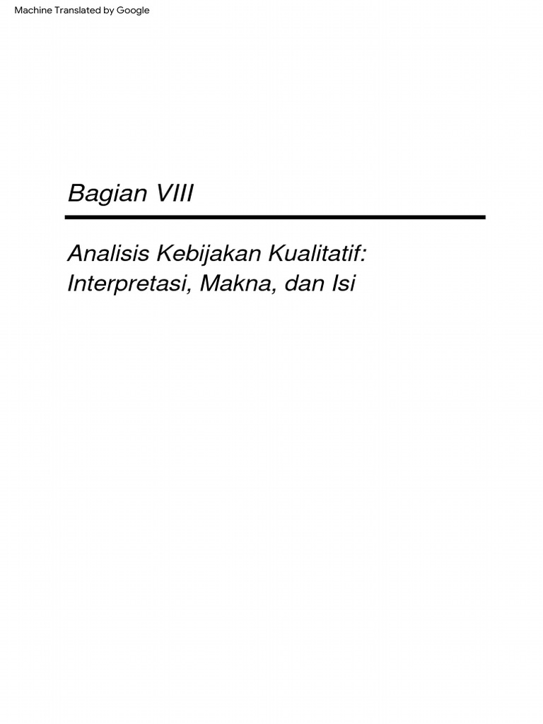 Bab Viii - Translate | PDF