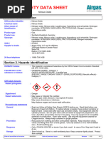 MSDS Oxygen Cylinder | PDF | Oxygen | Chemical Substances
