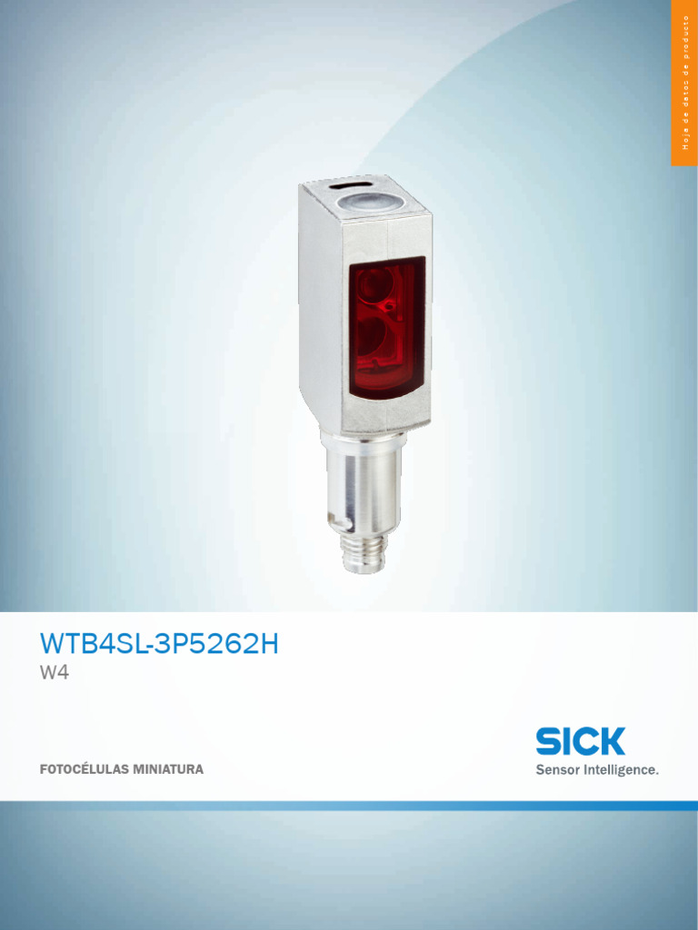 Fotocélula Miniatura WTB4SL-3P5262H | PDF | Láser | Radiación ...