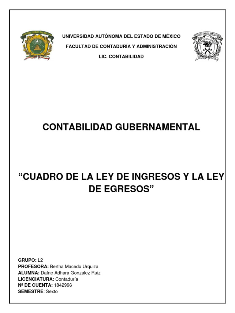 Ley de Ingresos y Egresos 2024 México | PDF | Impuestos | Dinero