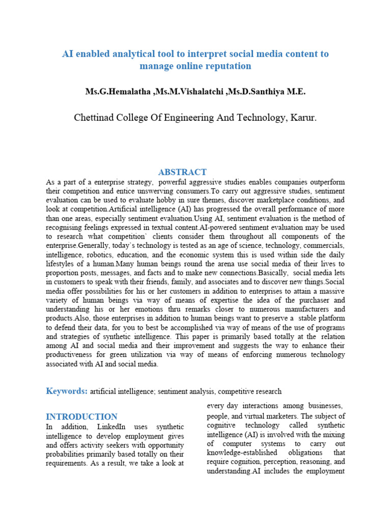 Review Research | PDF | Artificial Intelligence | Intelligence (AI) & Semantics