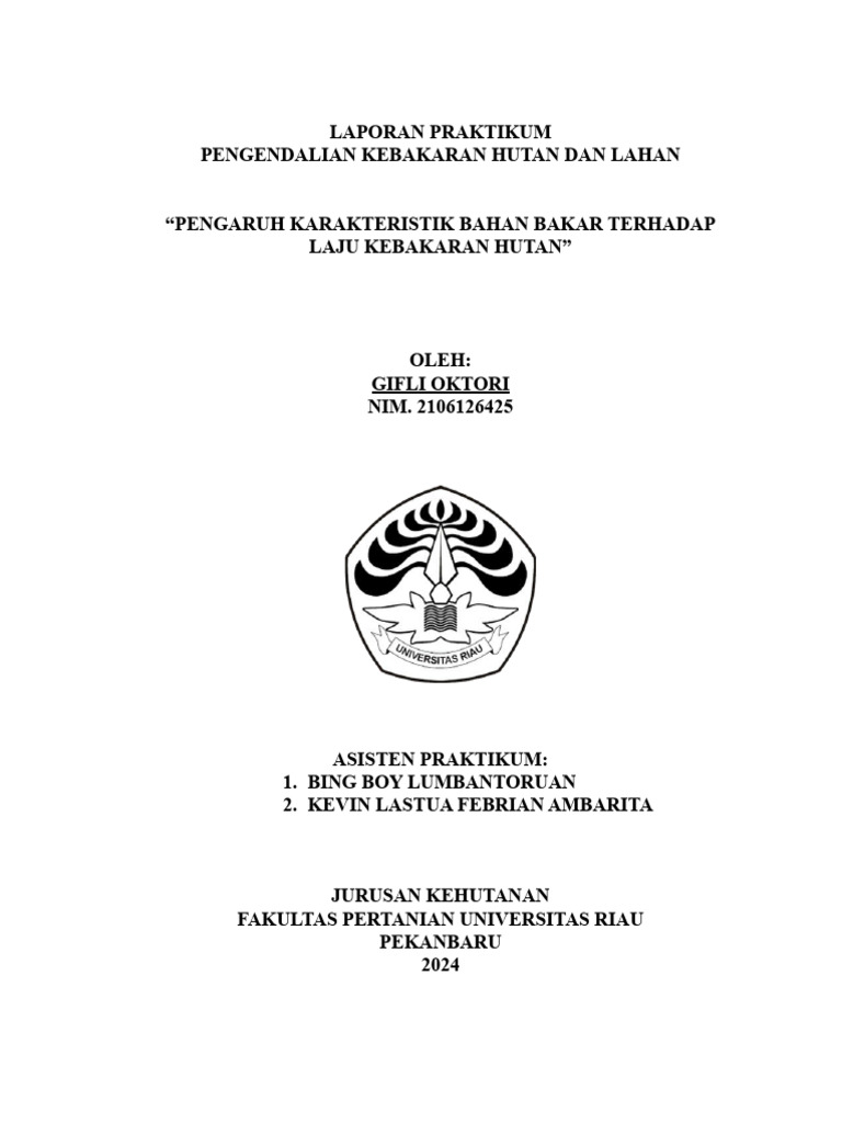 Lap Prak Karhutla Sonia W | PDF | Sains & Matematika