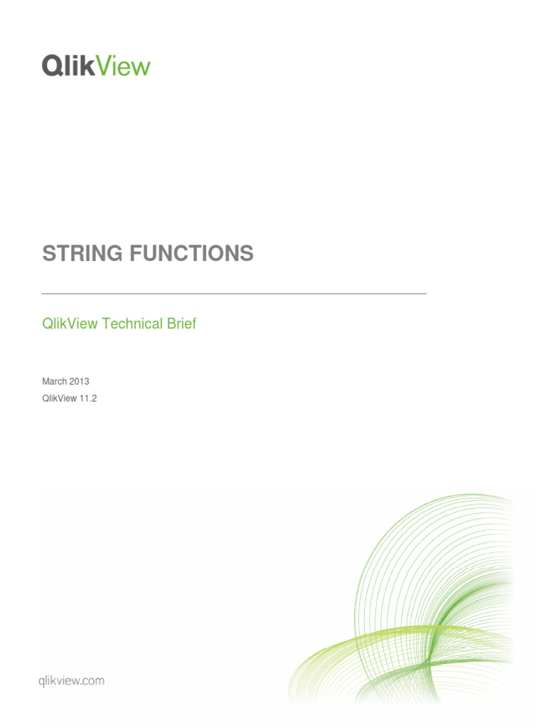 String Functions Technical Brief Pdf String Computer Science Function Mathematics