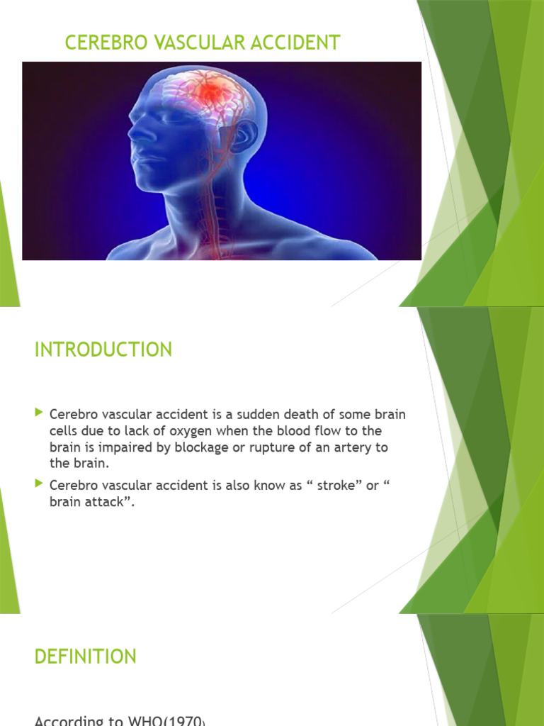 Cerebro Vascular Accident | PDF | Stroke | Thrombosis
