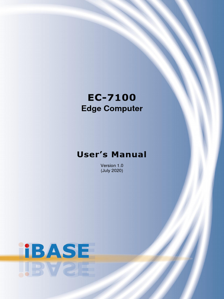EC-7100 UserManual V1.0 | PDF | Bios | Installation (Computer Programs)